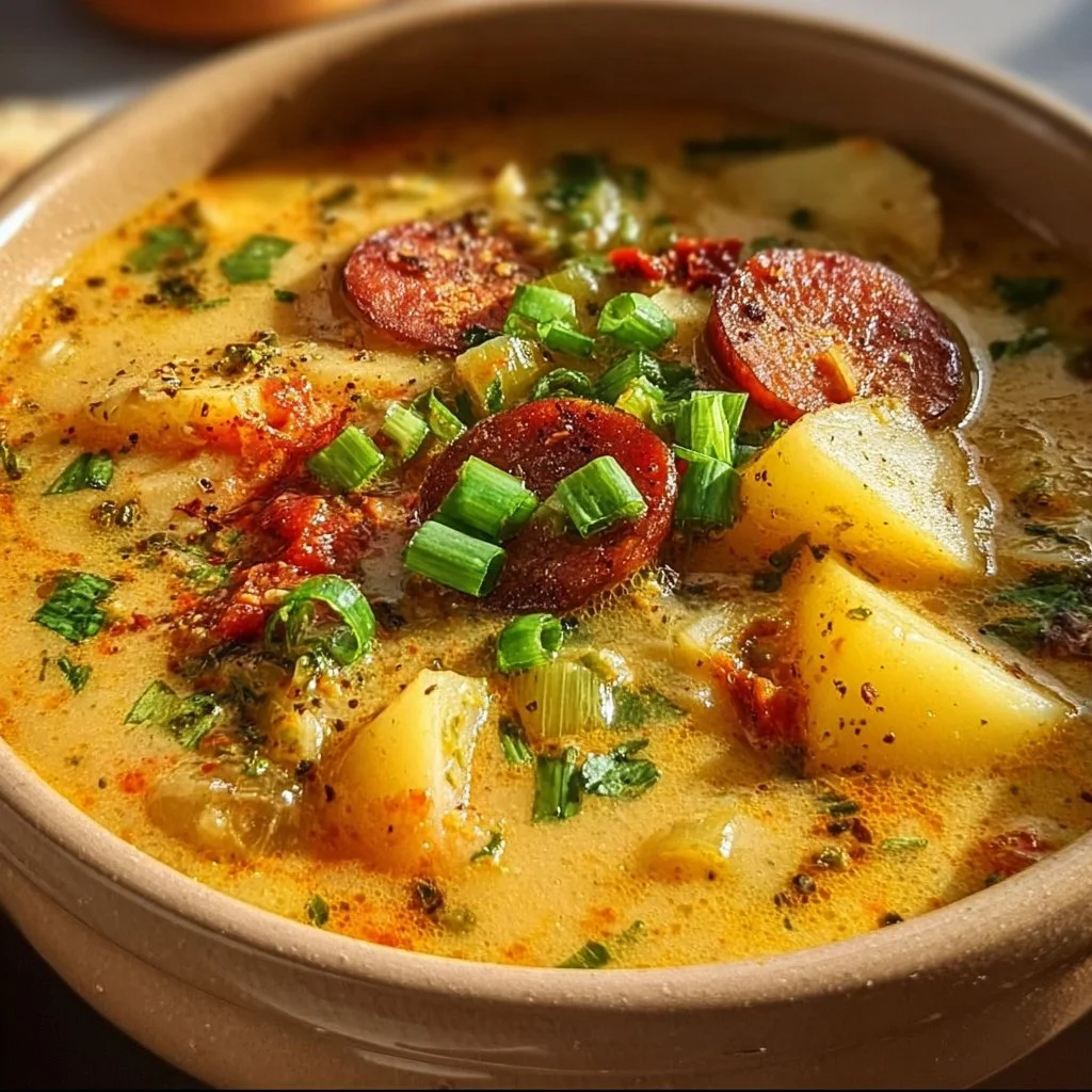 Slow Cooker Cajun Potato Soup