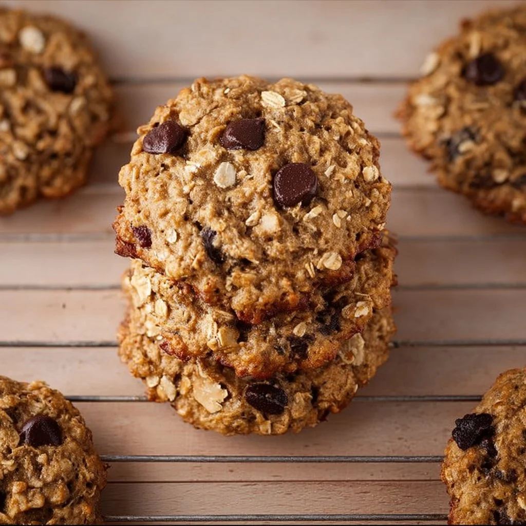 Peanut Butter Banana Oatmeal Cookies