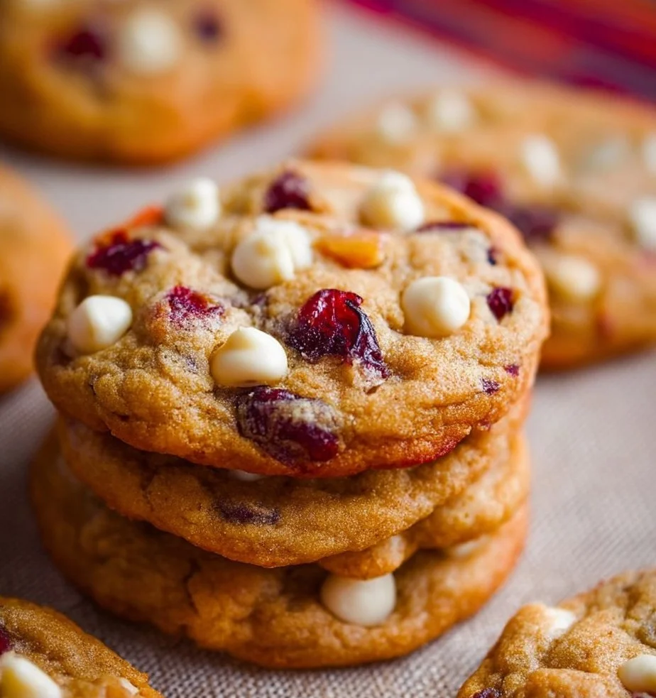Soft White Chocolate Chip Cranberry Cookies Recipe