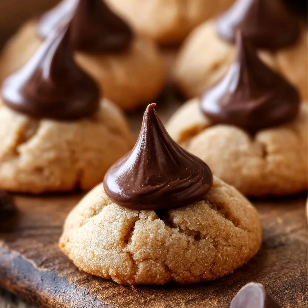 Thumbprint Hershey Kiss Cookies