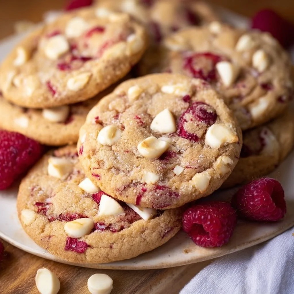 White Chocolate Raspberry Cookies